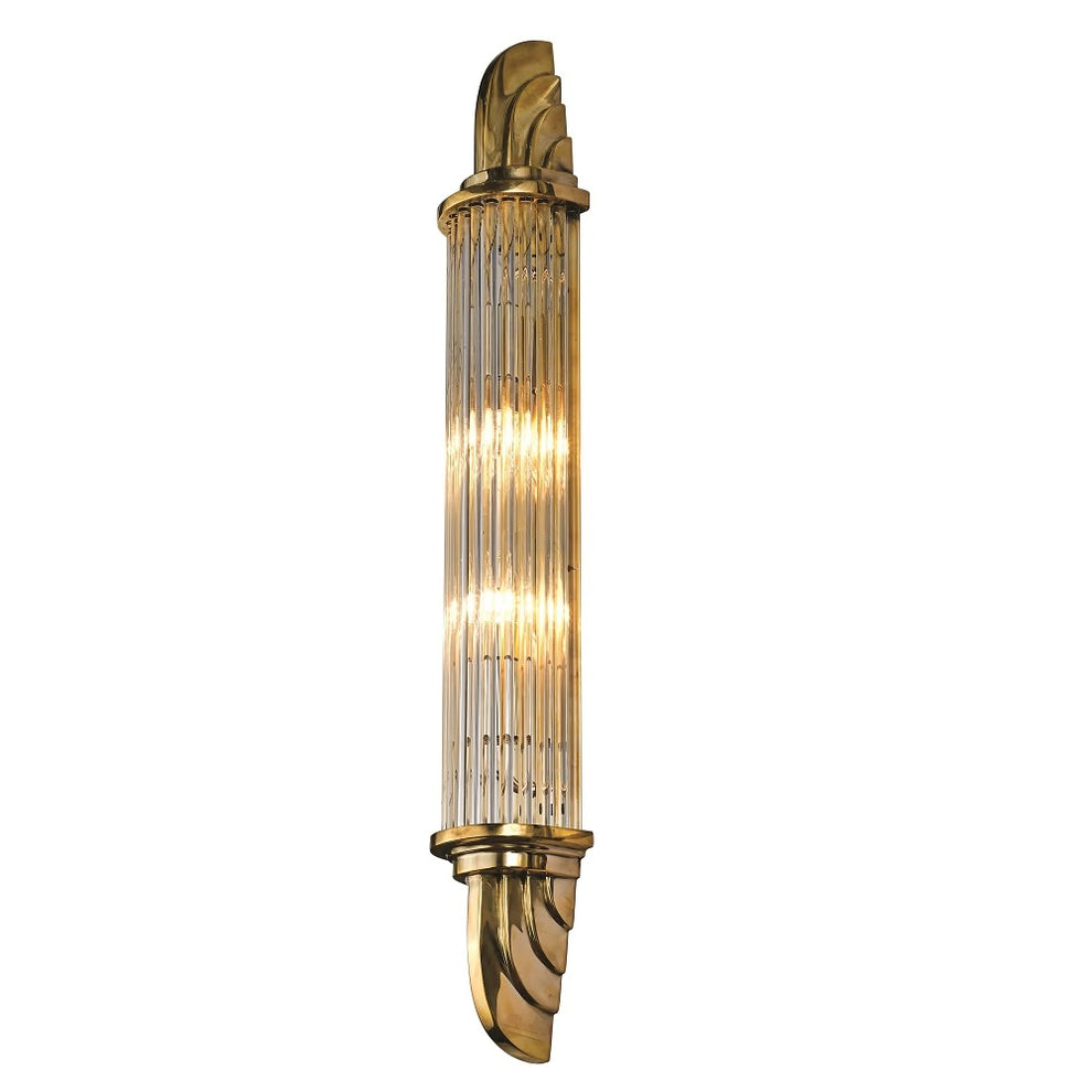 Soho Lighting Sheraton Polished Brass IP44 Rated Wall Light - The Scho ...